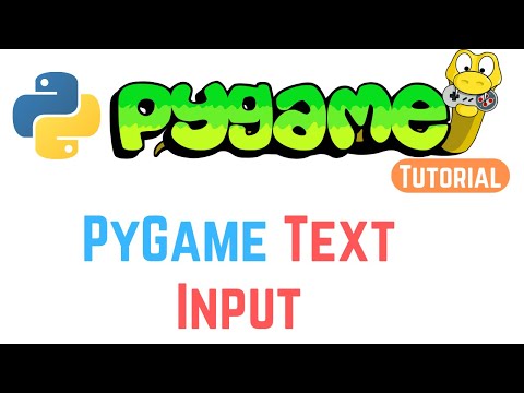 Learn PyGame Tutorial For Beginners PyGame Text Input - Mind Luster