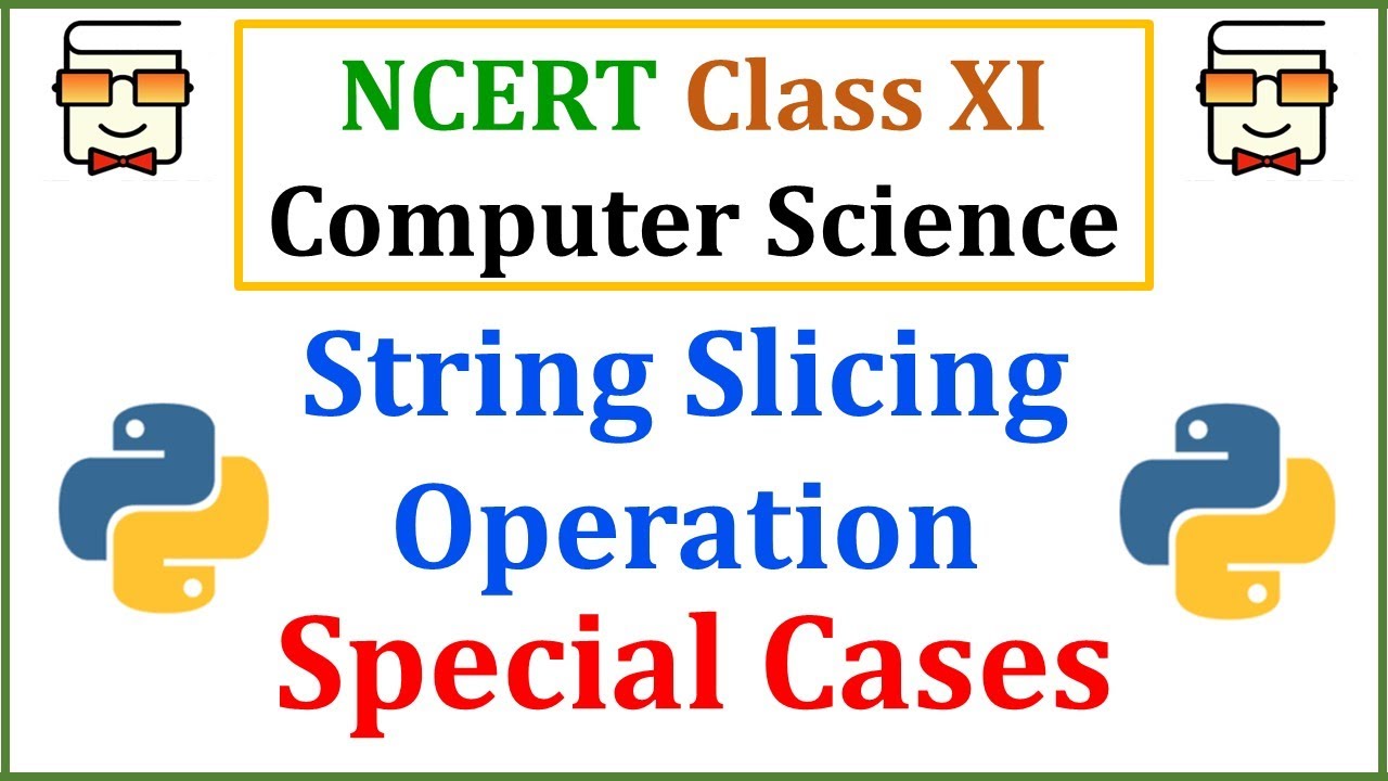 Step Size in String Slicing & Special Cases: NCERT Class 11 Computer Science with Python: Chapter 8