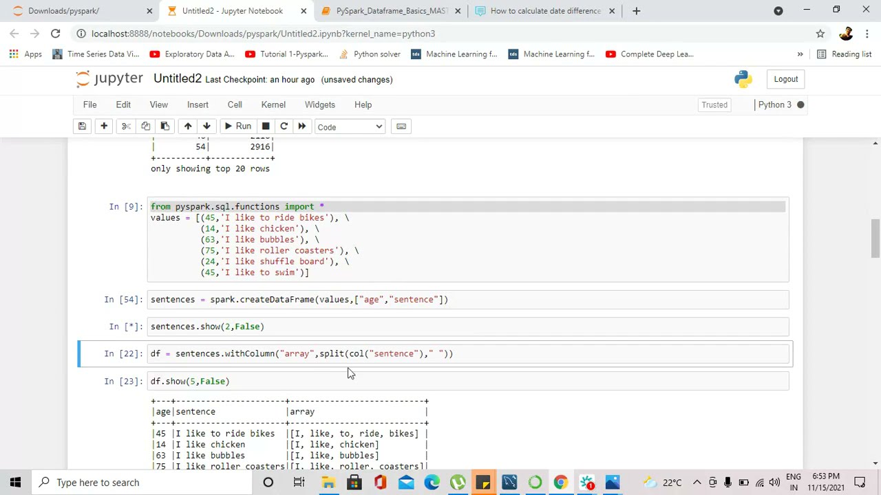 Single Line Code ! Pyspark Splitting a DataFrame using Split Function