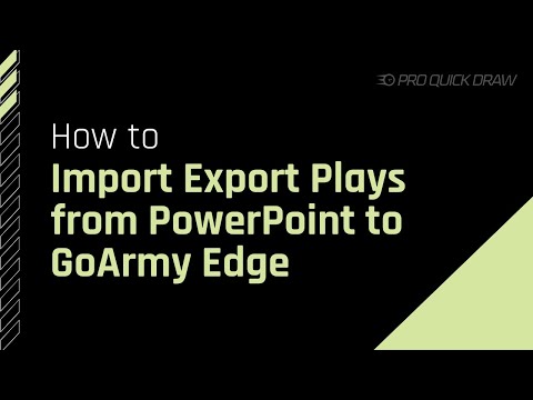 How to Export Plays from PowerPoint to GoArmy Edge