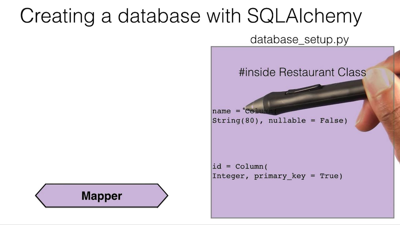 Creating a Database - Mapper - Full Stack Foundations