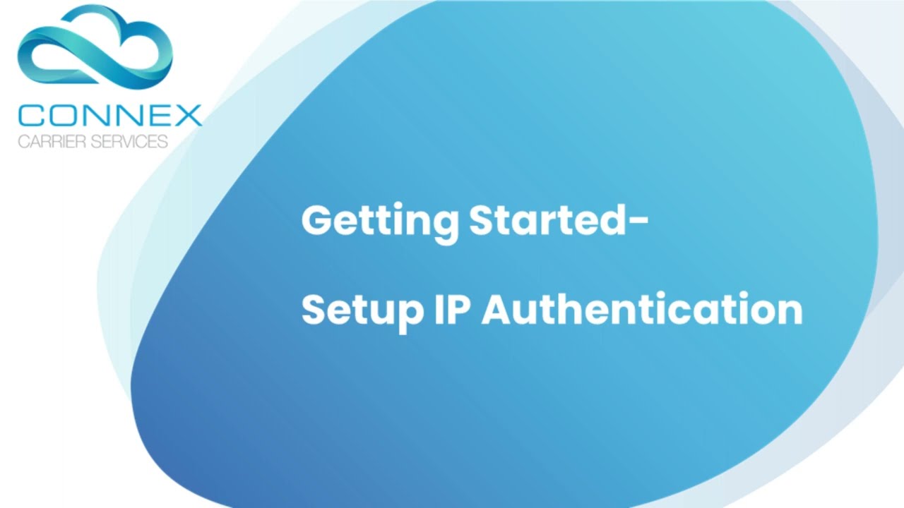 Getting Started - IP Authentication