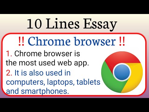 10 Lines on Chrome browser in English/Essay on Google chrome browser in English/Paragraph on chrome
