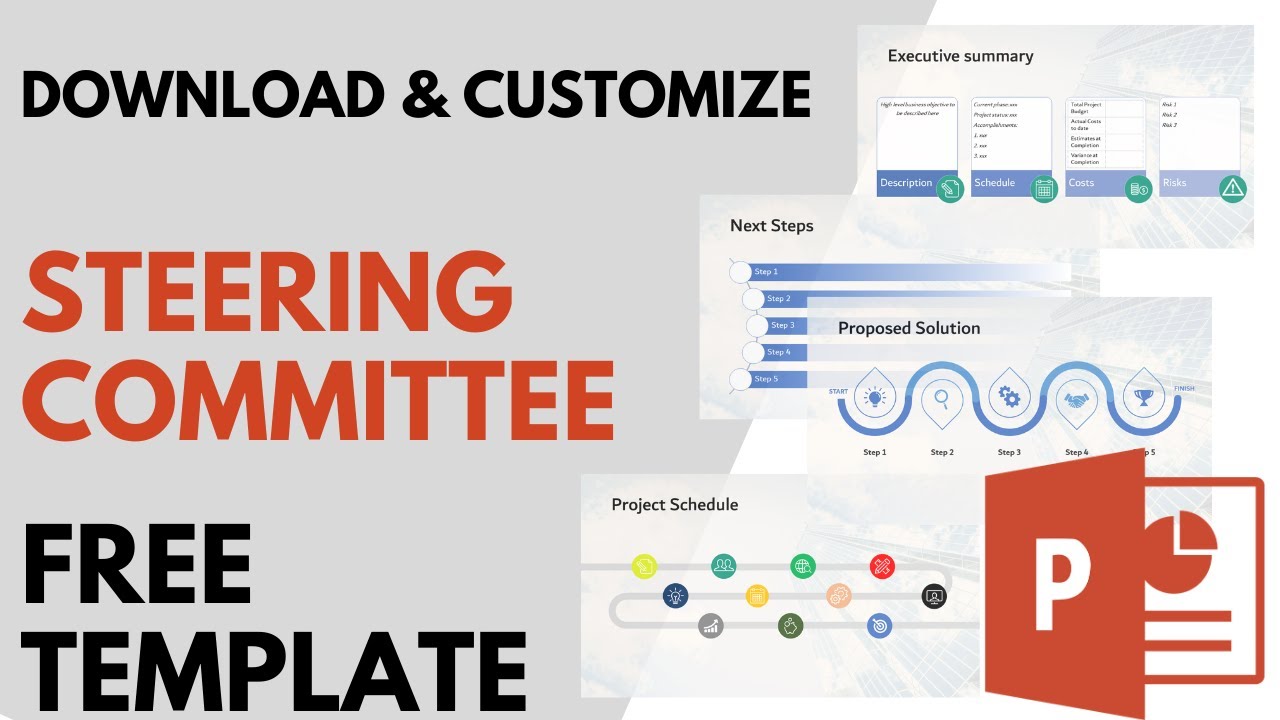 Free Steering Committee Powerpoint presentation