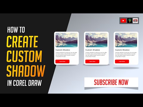 Learn How to Create Custom Shadow Effect Using CorelDRAW | How to ...