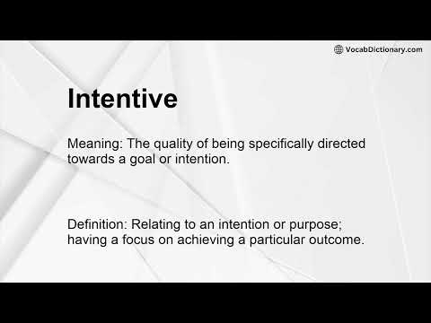 Intentive Meaning