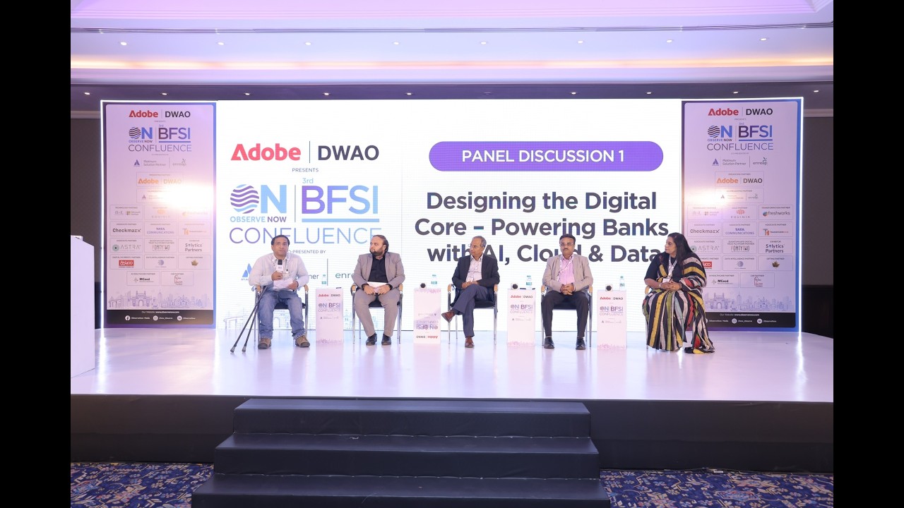 Panel Discussion 1: Designing the Digital Core – Powering Banks with AI, Cloud & Data at #3rdBFSI