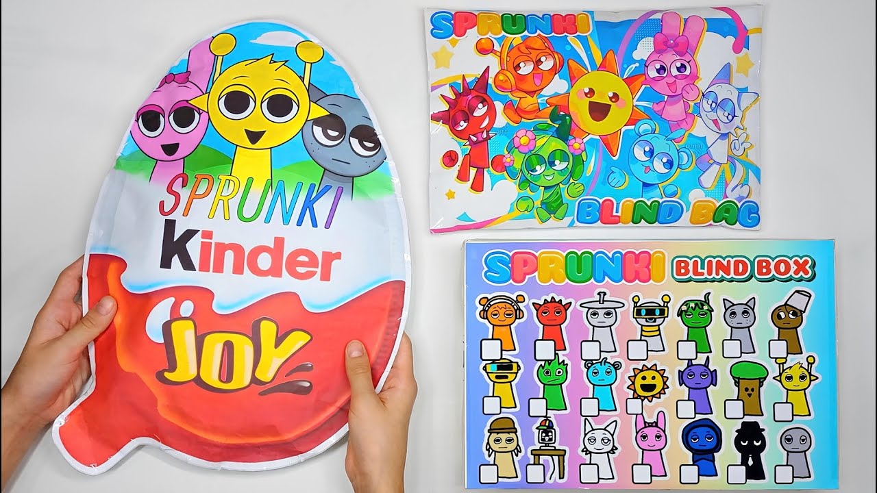 [🌈Paper_diy🌈] Top 3 Incredibox Sprunki BLIND Bag unboxing! | Kinder joy or Box or Bag | ASMR |