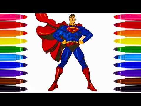 Justice League Coloring: DC Superheroes Art Tutorial