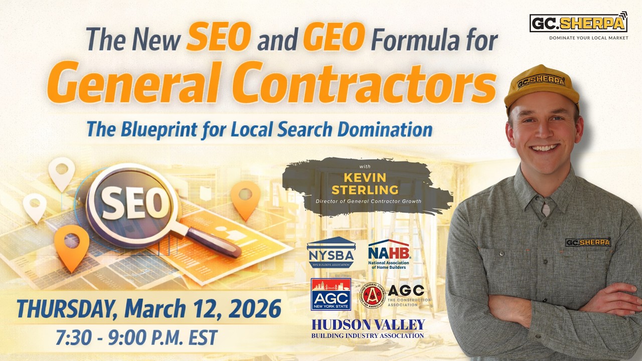 The New SEO and GEO Formula for General Contractors | Kevin Sterling