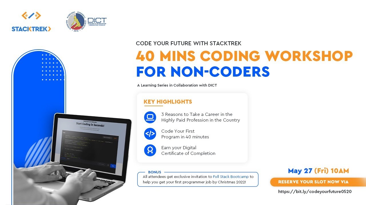 Code Your Future: 40 mins Coding Workshop for Non-Coders