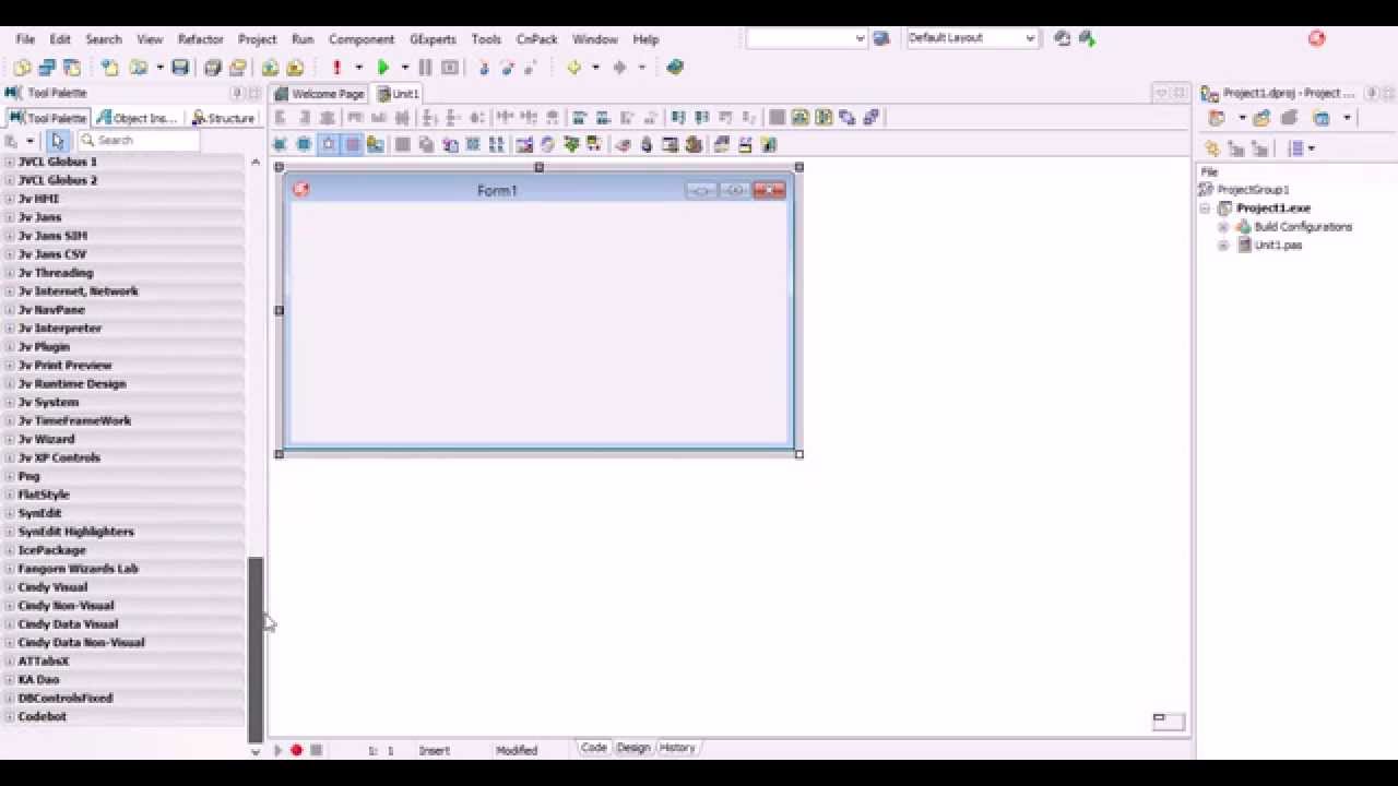 Delphi tutorial Delphi Lesson 1 - simple application