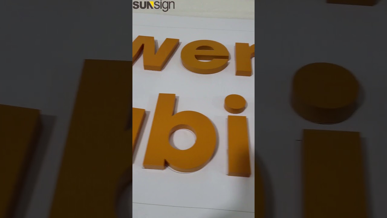 Solid cut acrylic letters adorned with paint!