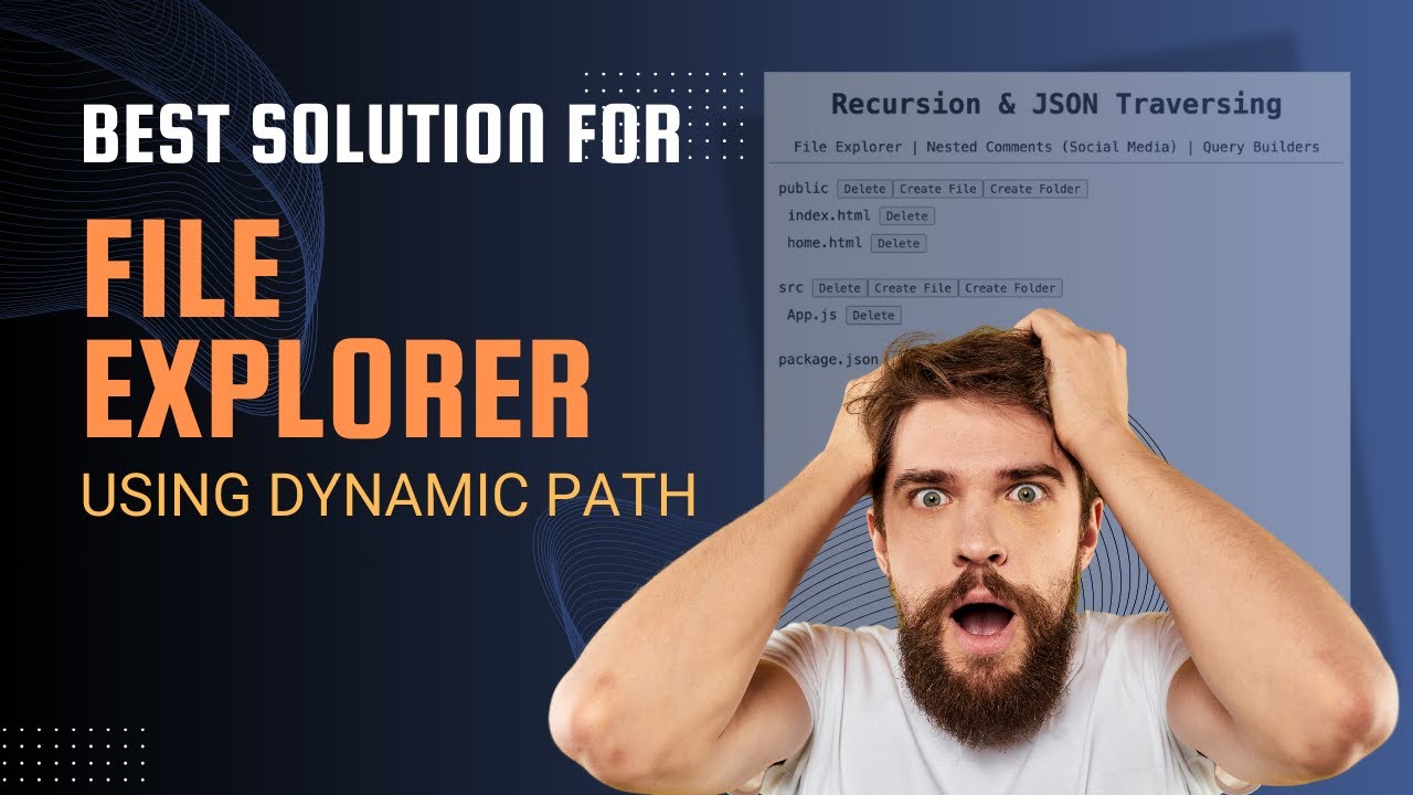 React Interview Question | Frontend Machine Coding Interview. Best Solution for File Explorer.