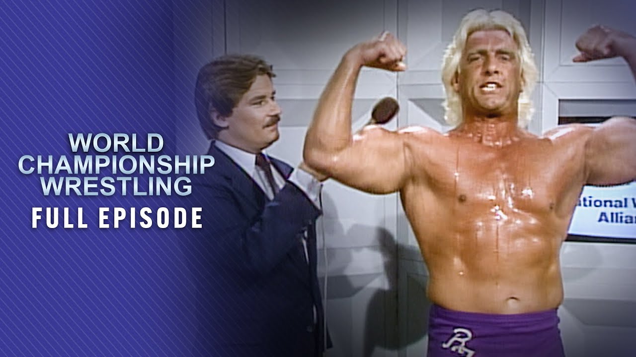 FULL EPISODE: Flair & Anderson in tag team action; Midnight Express vs. Mulkeys: WCW, May 10, 1986