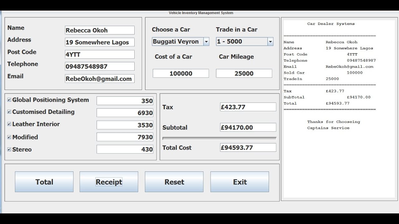 How to Create Inventory Management System for Vehicle in Java Eclipse - Tutorial 1 of 3