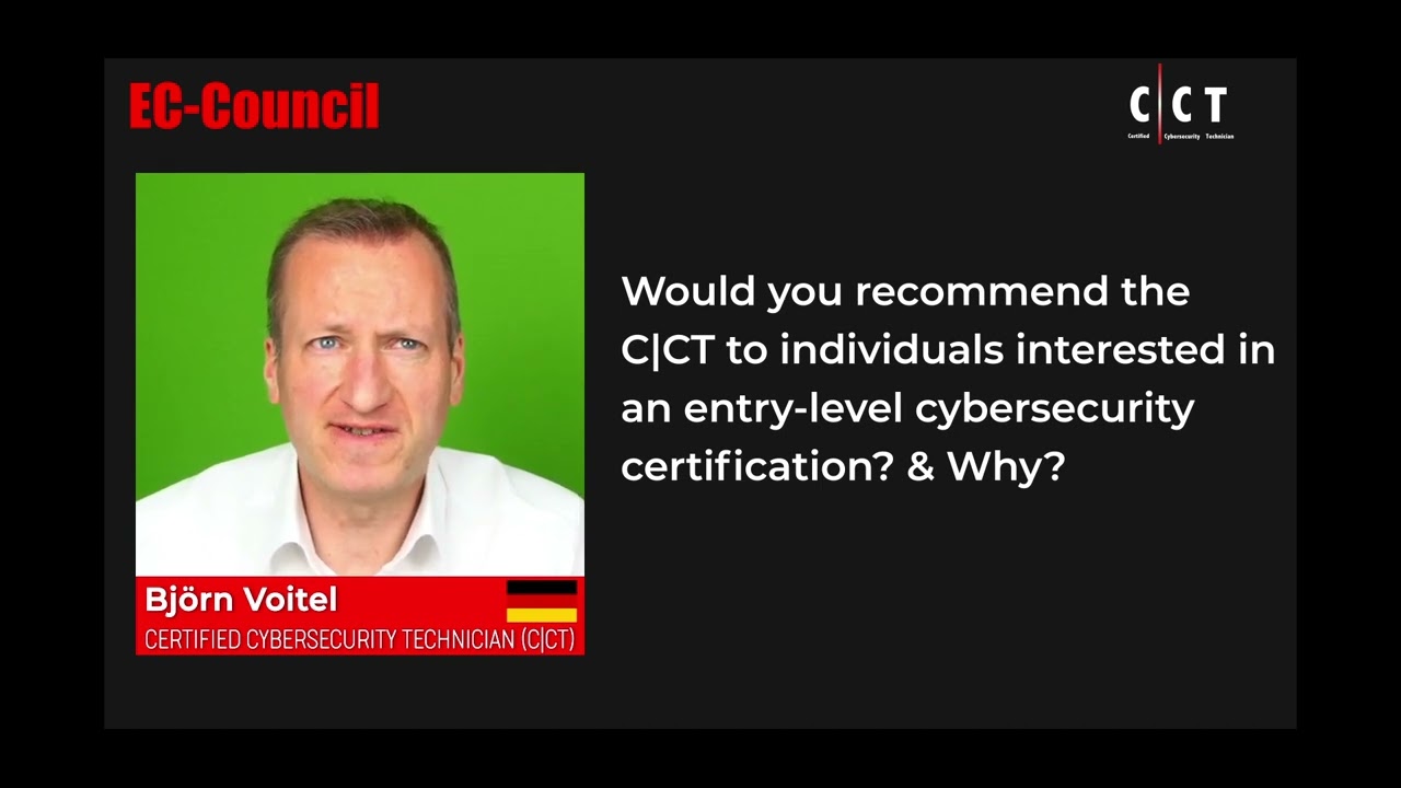 Expert Cybersecurity Professional Review The C|CT Certification: Bjorn Voitel