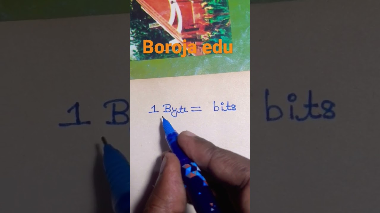 1Bytes in bits || one Byte is equal to #computer #shorts
