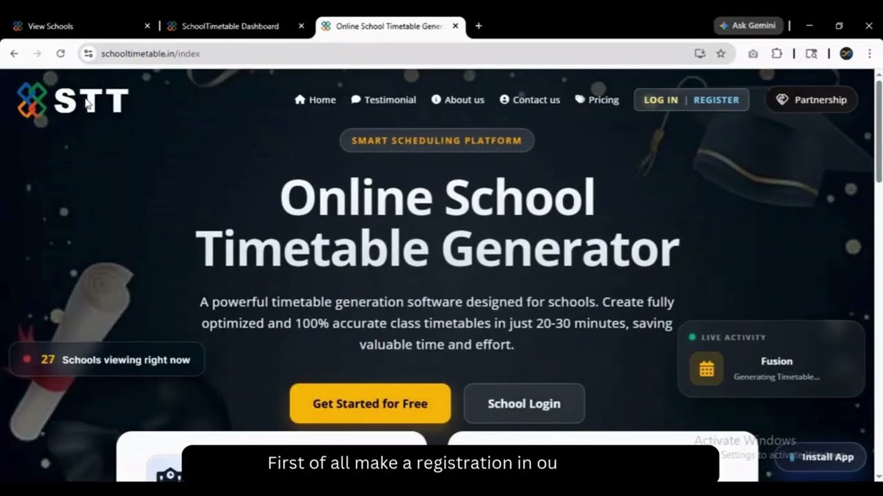 School timetable Demo Video | Timetable software Demo | school software