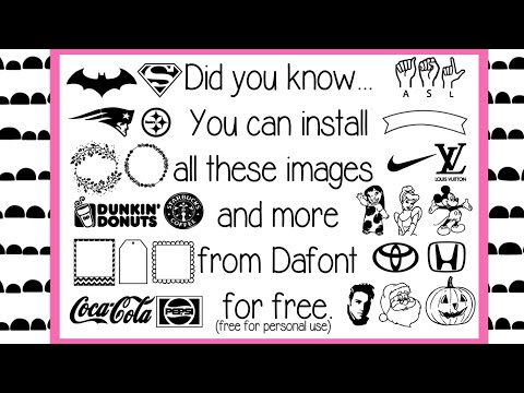 How to download, install and contour images from Dafont in Design Space