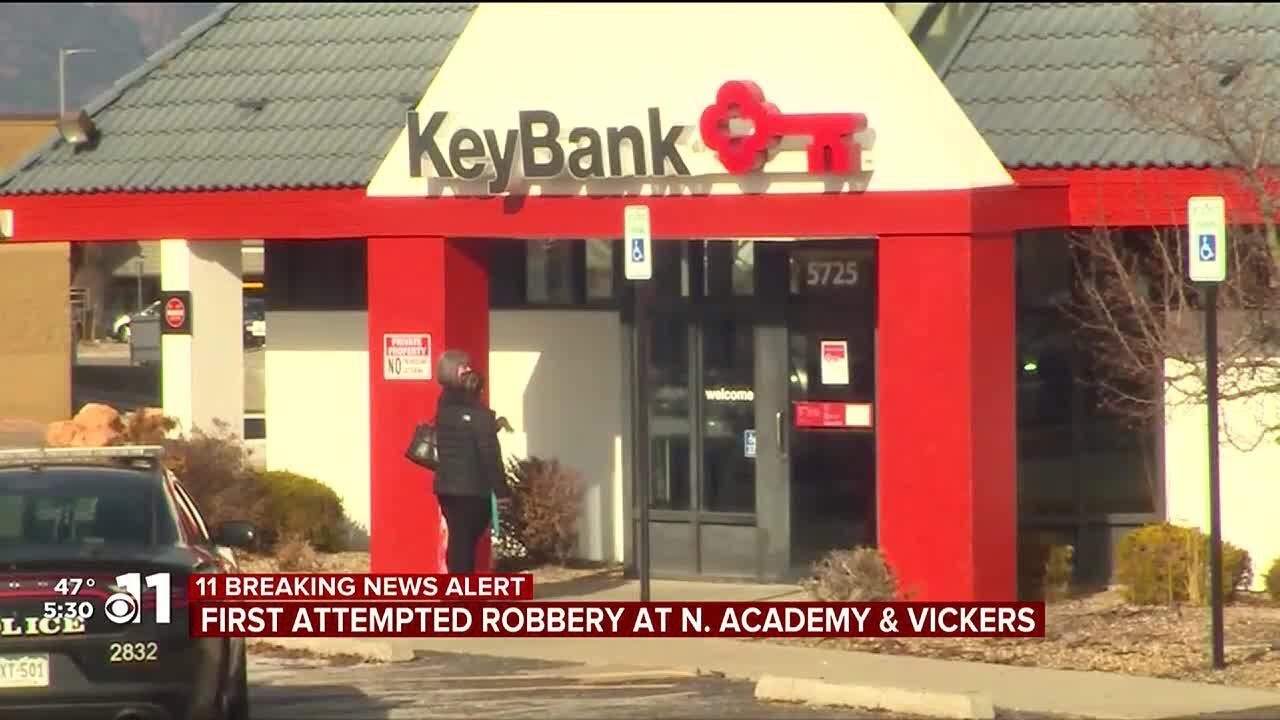 CSPD investigating two attempted bank robberies in Colorado Springs