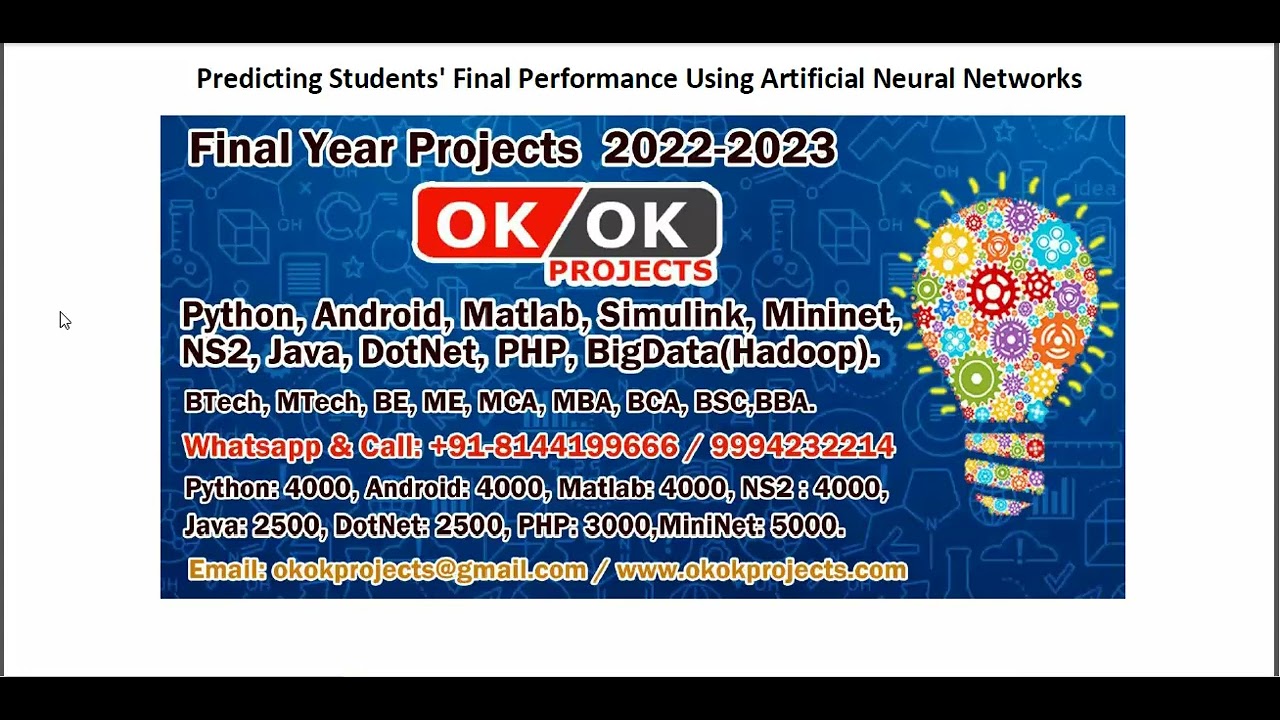 Predicting Students' Final Performance Using Artificial Neural Networks