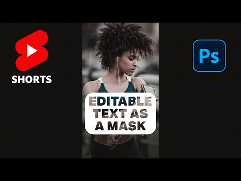 ⭐ Editable Text As a Mask in Photoshop - The "Knockout" Feature