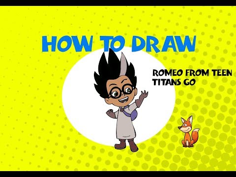How to draw Romeo from PJ Mask – STEP BY STEP GUIDE – ART LESSON full ...