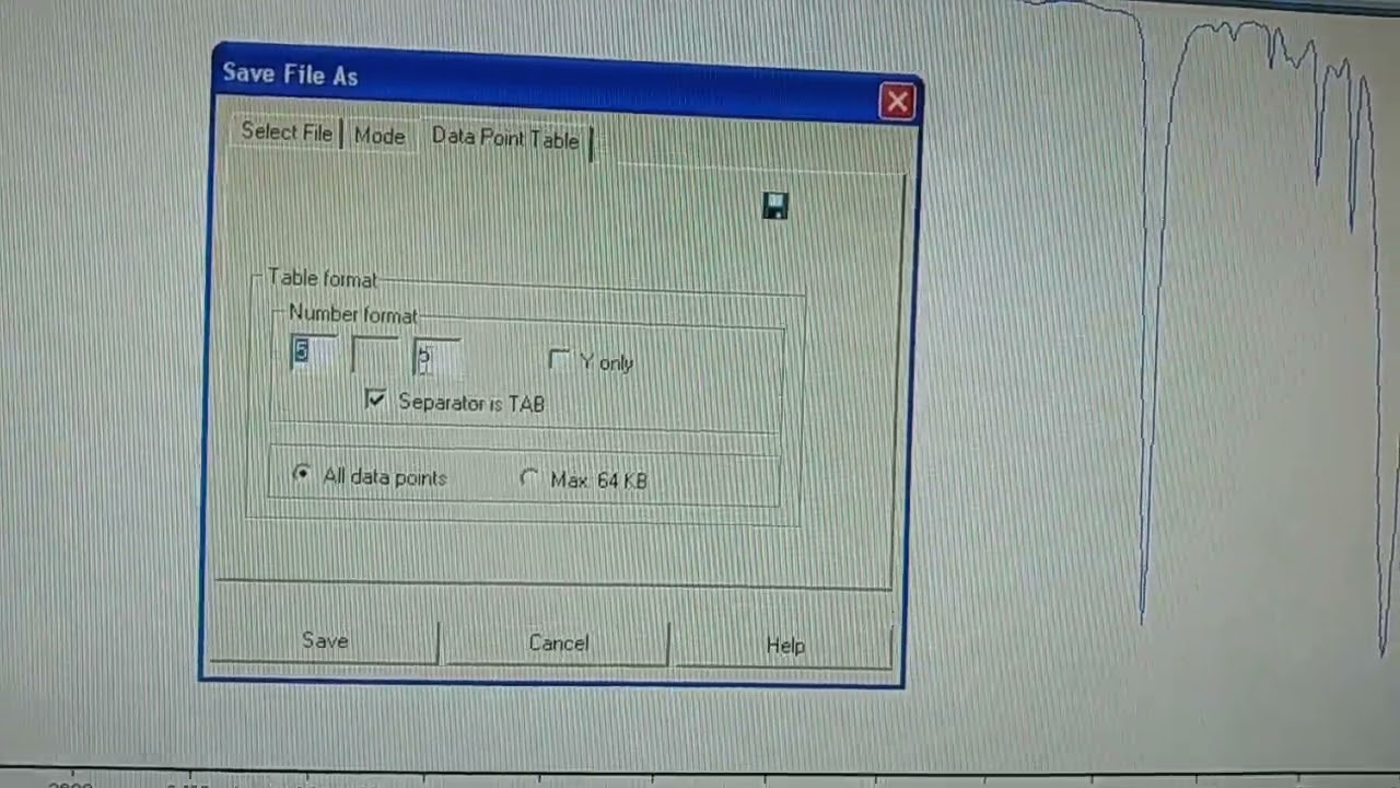 How to save FTIR Data into excel in Opus software.