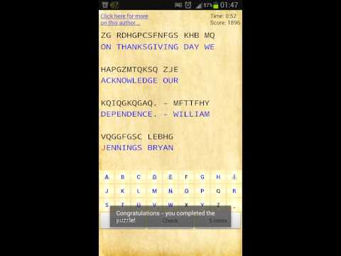 QuoteUnquote Cryptogram Puzzle Android Preview