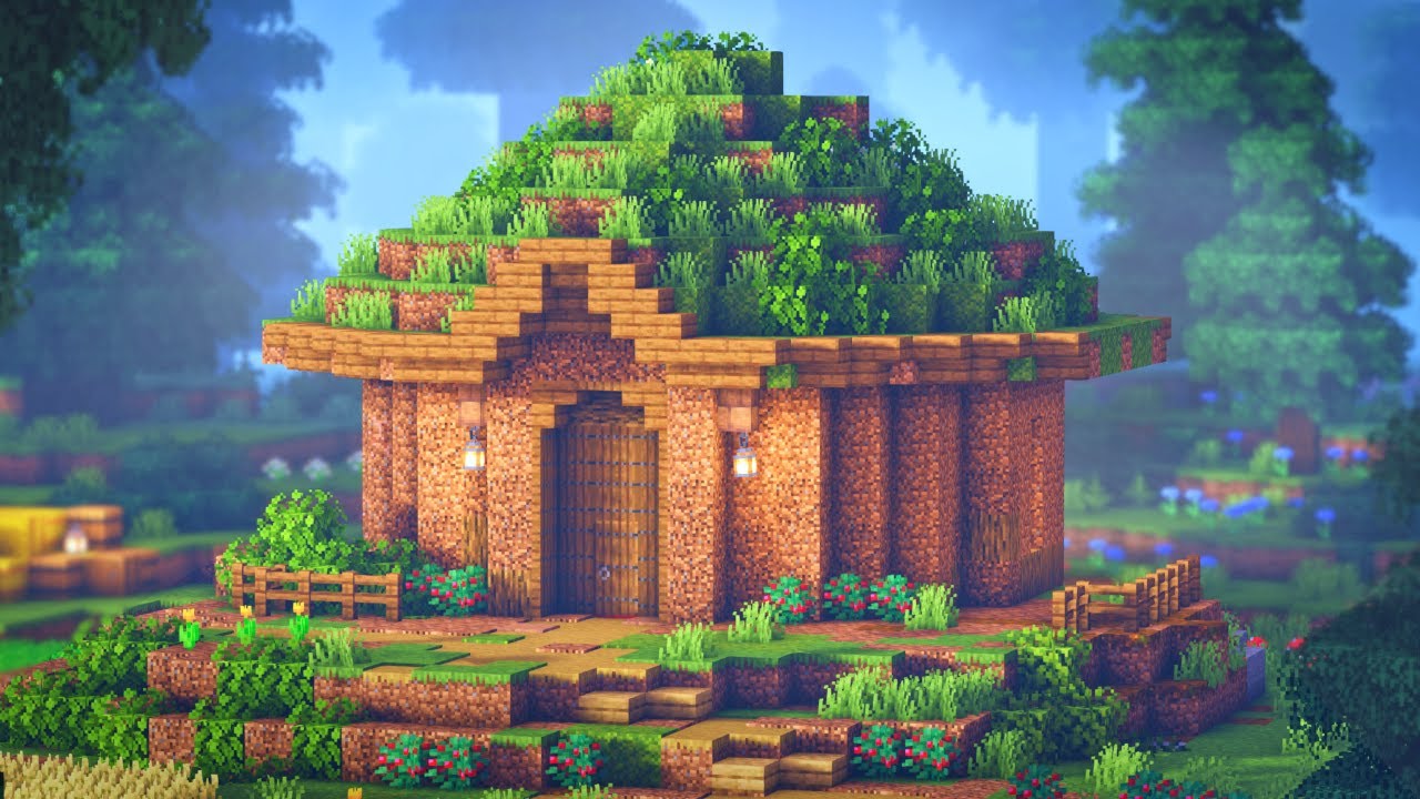 How to build the PERFECT Dirt House | Minecraft Tutorial