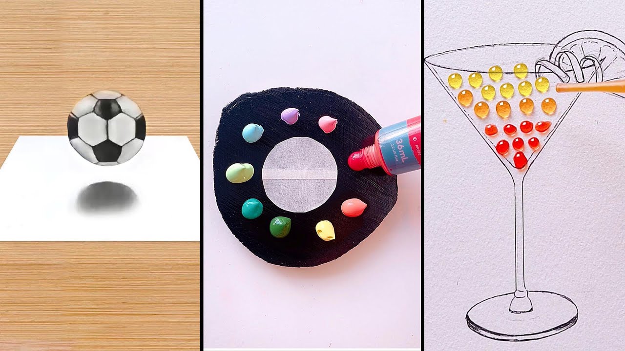 13 Easy Creative Art Ideas when you’re bored || Painting Techniques || easy drawing