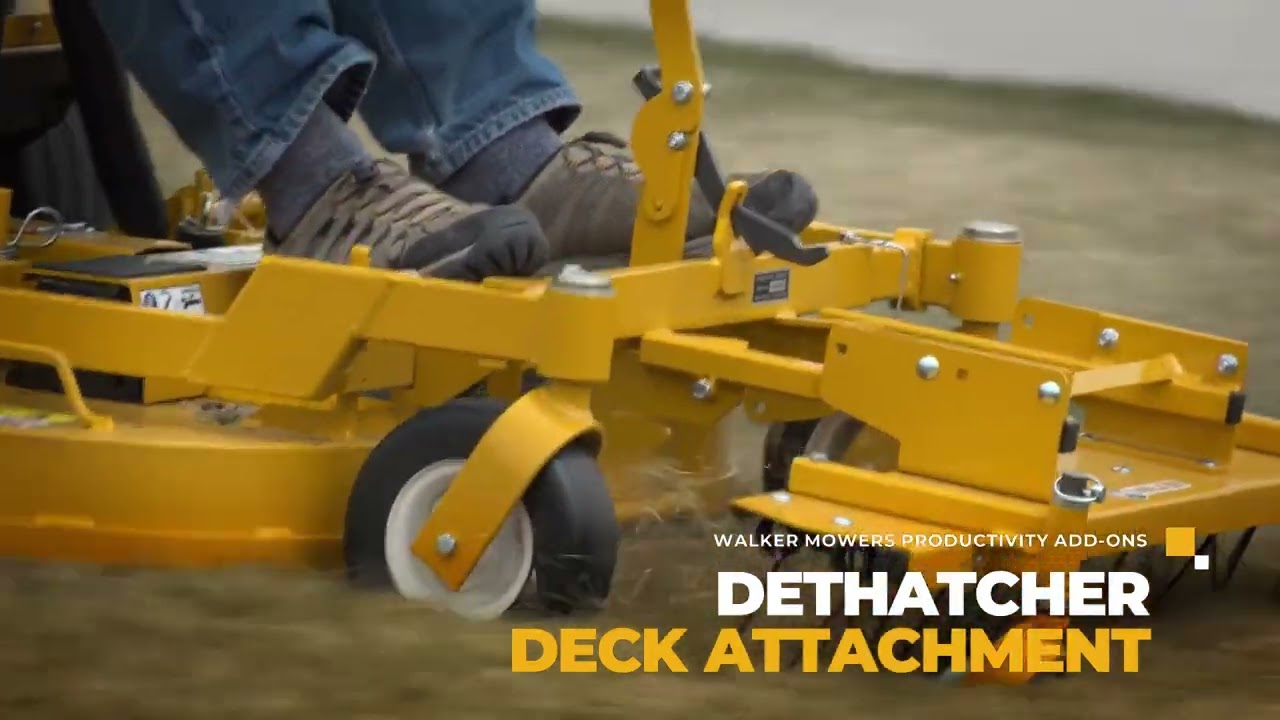 Cleanup Made Easy: Walker A10 Dethatcher in Action!