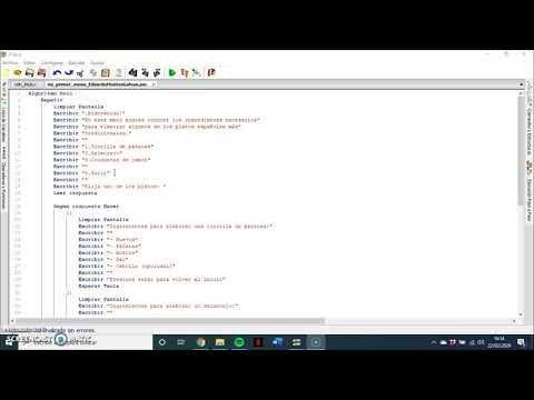 Mi primer menú en PSeInt – TIC CON EDU