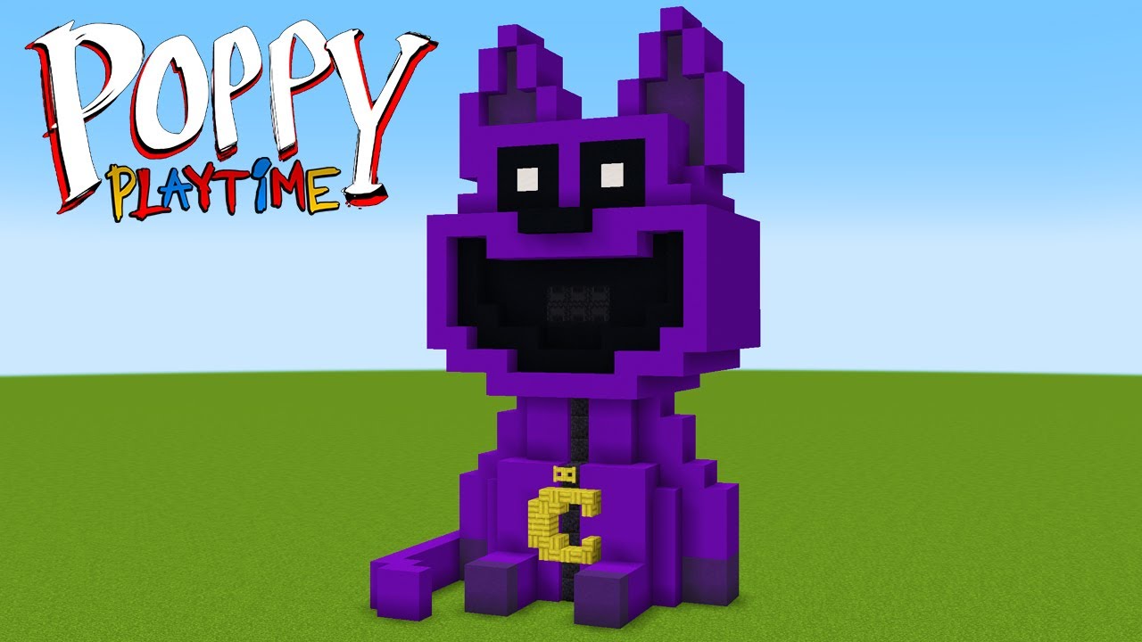 Minecraft Tutorial: How To Make A Catnap Plush Statue "Poppy Playtime ...