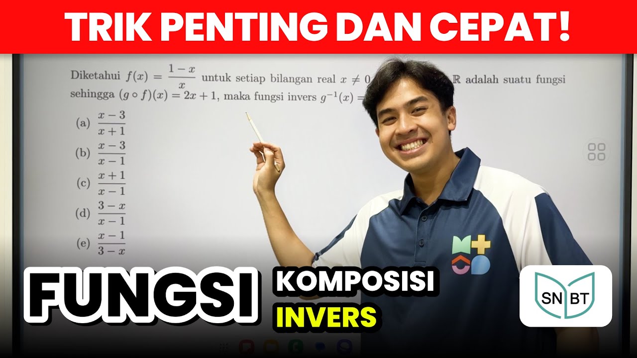 QUICK TRICKS FOR COMPOSITION FUNCTIONS & INVERS UTBK SNBT‼️ MUST UNDERSTAND! | Jerome Polin