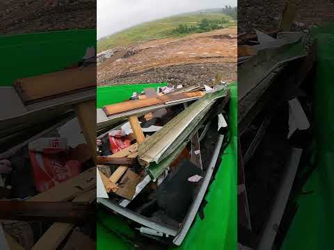 Dumping at the Landfill Rolloff Dumpster Business