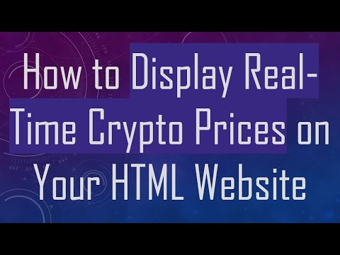 How to Display Real-Time Crypto Prices on Your HTML Website
