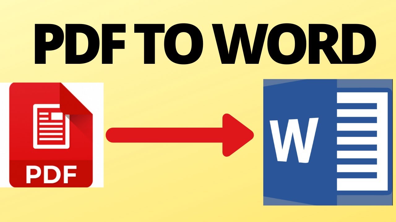 How to convert PDF file to word document.