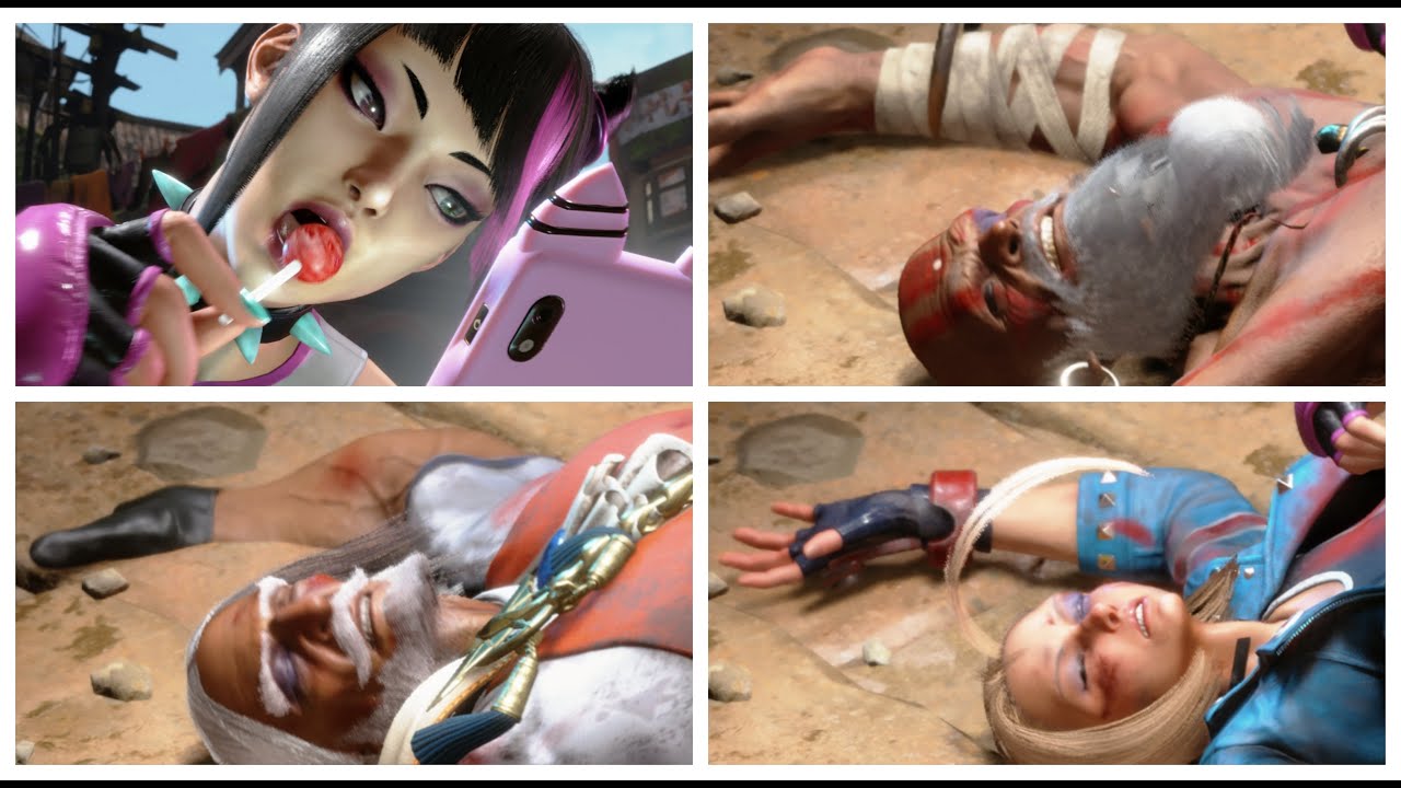 Street Fighter 6: Juri Win Pose on EVERYONE
