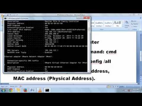How To Know Your PC IP Address and MAC Address on Windows?