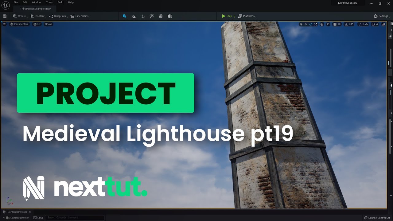 MAYA TUTORIAL | Medieval Lighthouse tutorial pt19