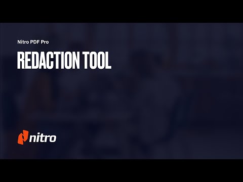 Nitro Pro: Redaction Tool