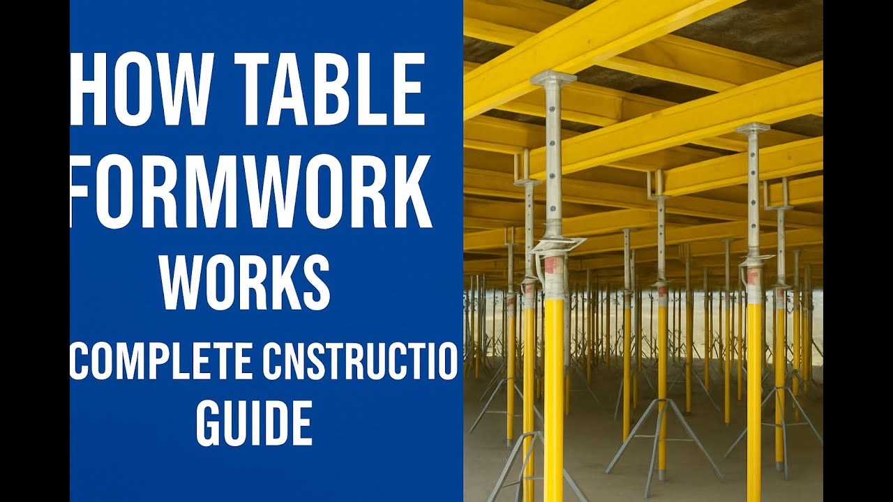 How Table Formwork Works | Complete Construction Guide