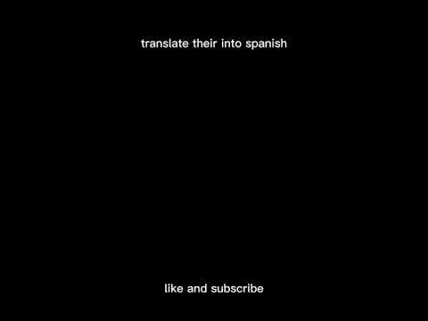 Translate "their" to spanish! #shorts