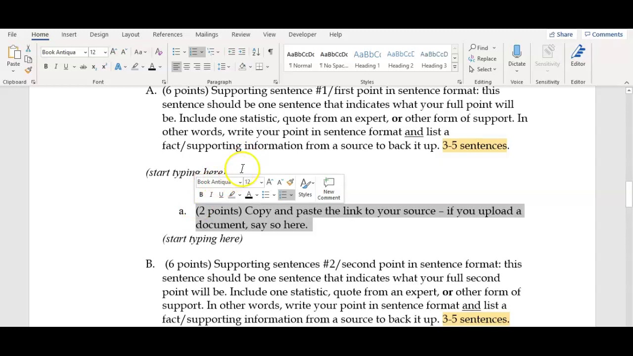 Proposal Assignment Video