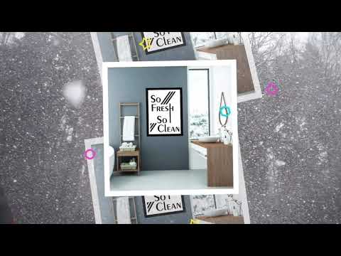 BP-33 Wall Art Posters Bathroom Funny Quotes "SO fresh SO clean"