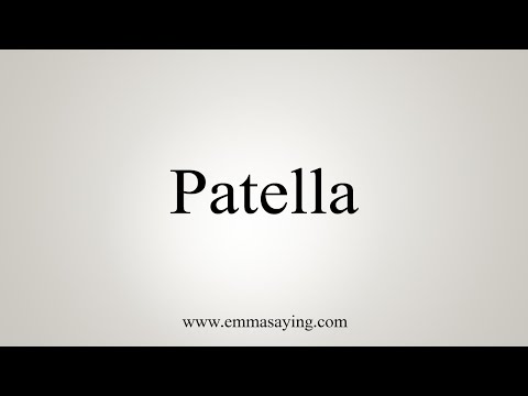 How To Say Patella