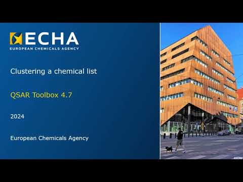 30: QSAR Toolbox: Clustering a chemical list