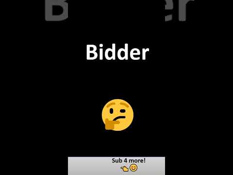 How to Pronounce Bidder